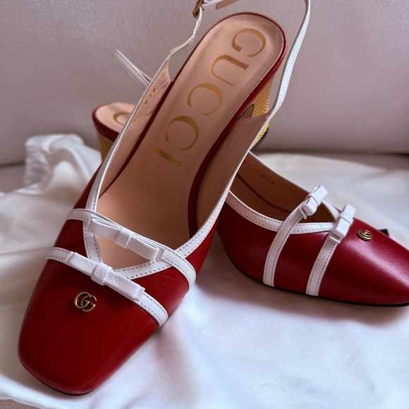 Gucci | Shoes | Gucci Slingback Shoes New One Shoe Is 36 The Other Is ...